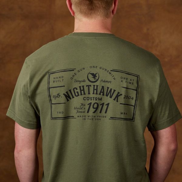 One Gun, One Gunsmith, Tee Shirt, OD Green