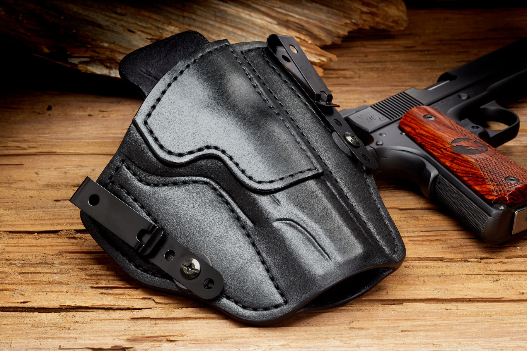 Nighthawk Custom Holster, RH, Premium Hand-Selected Cowhide, w/ NH Logo ...