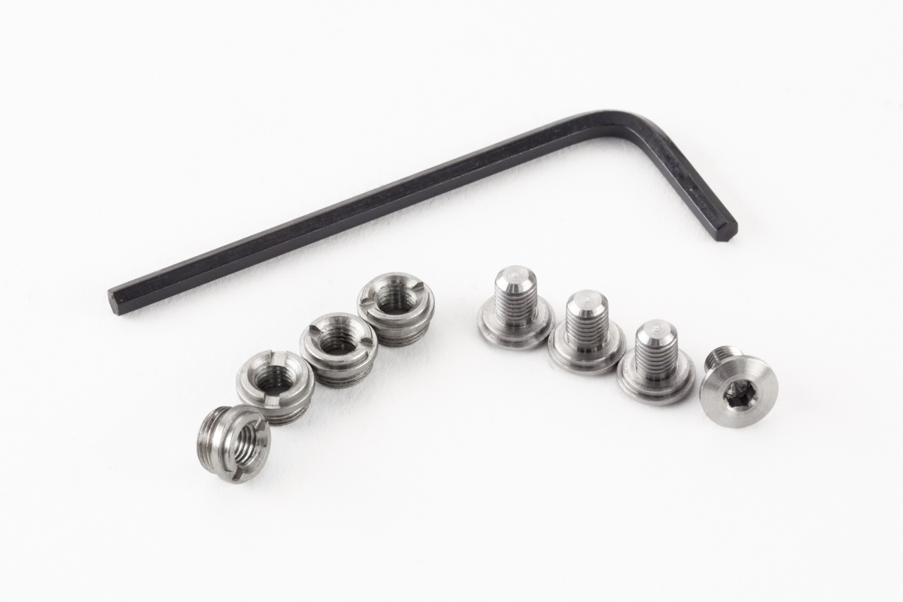 Thin Hex Head 1911 Grip Screws and Bushings, Stainless